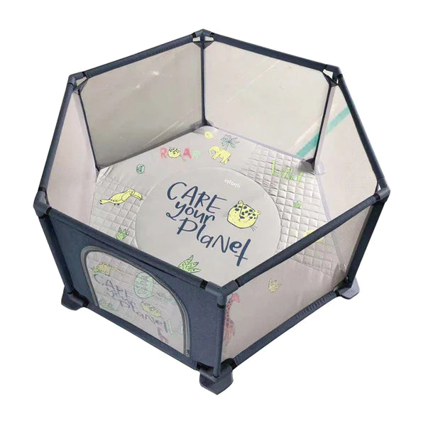 Infanti Care for Your Planet Playard, Grey — Preggy Plus