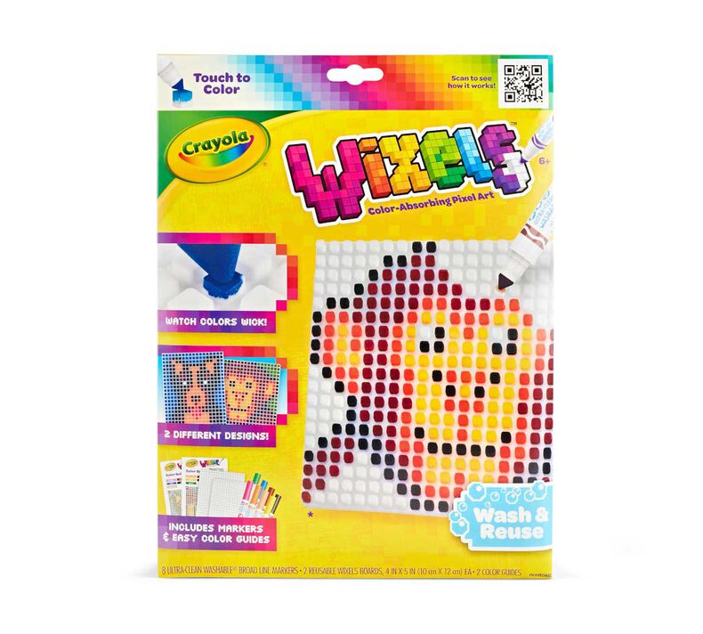 Crayola Wixels Animals Activity Kit, Pixel Art Coloring Set — Preggy Plus