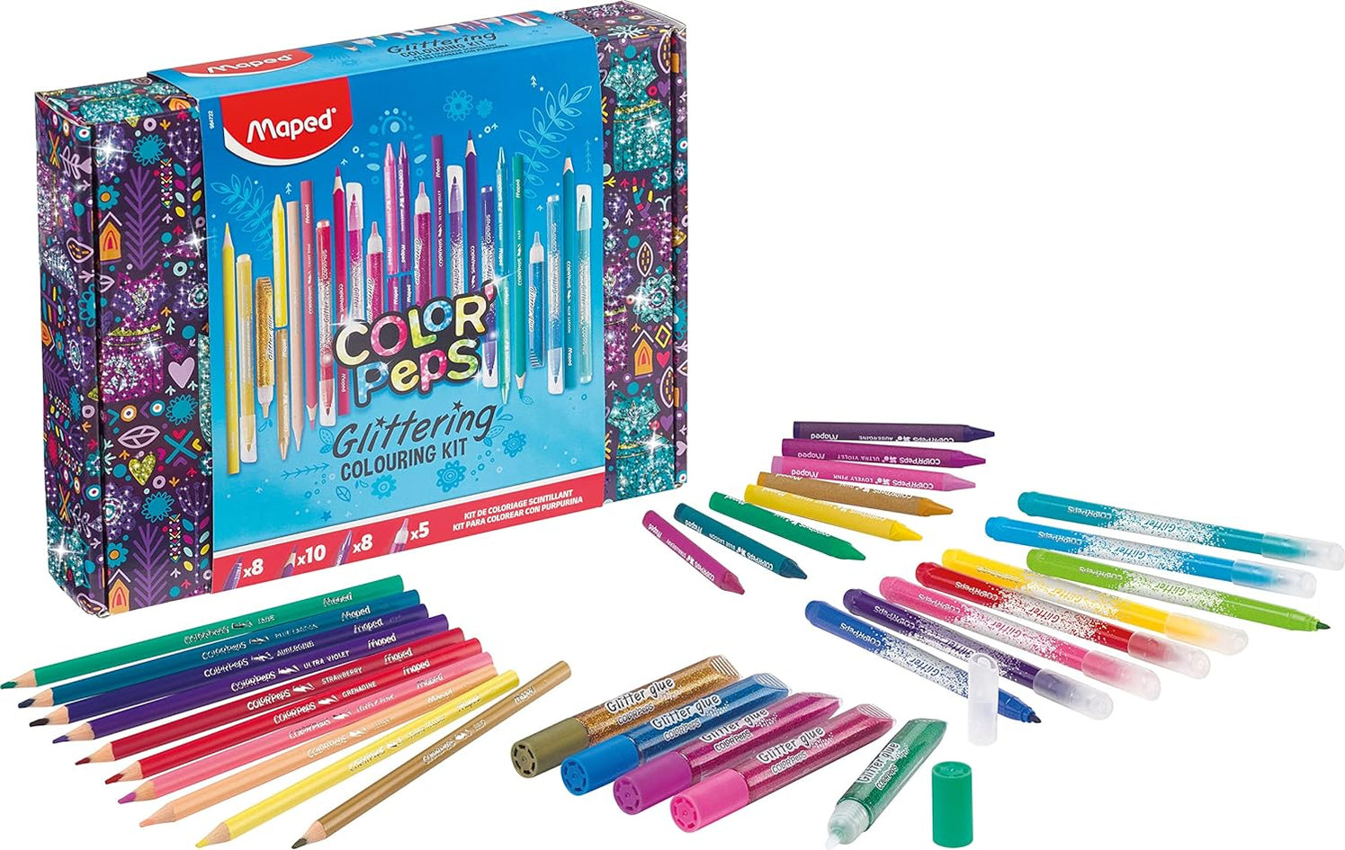 Maped Color Peps Glittering Colouring Kit (31 Pieces) — Preggy Plus