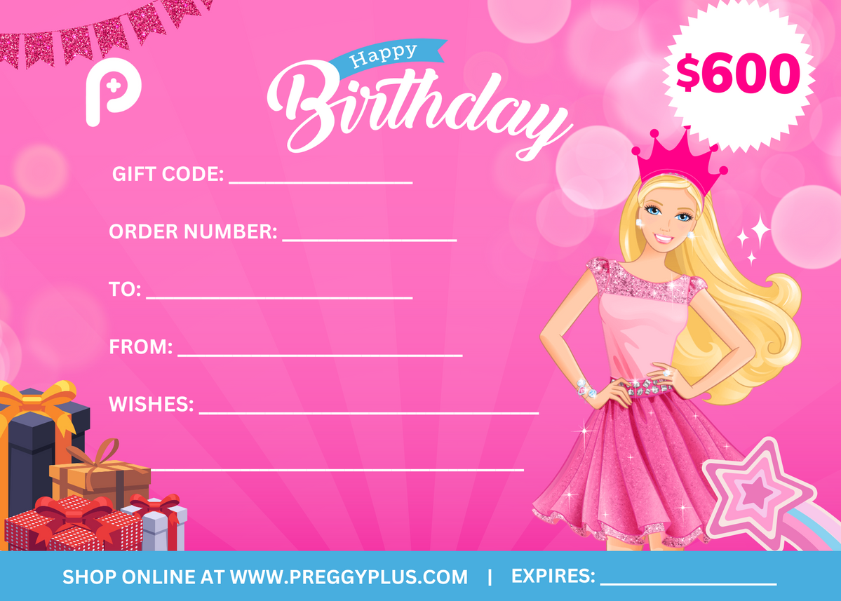 Birthday Gift Certificate - Barbie — Preggy Plus